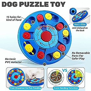 Joansan Dog Puzzle Toys Interactive Puzzle Game Dog Toy for Smart Dogs IQ Stimulation Treat Puzzle Toy for Dogs Treat Training,Puzzle Slow Feeder to Aid Pets Digestion (Advanced Level 2-3)