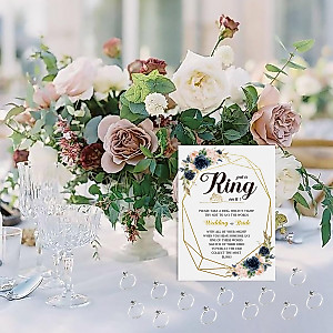 Put the ring in it's bridal shower game with rings, bridal shower game don't say bridal game rules and 50 metal rings, bridal shower to guests wedding shower game-JZDS003