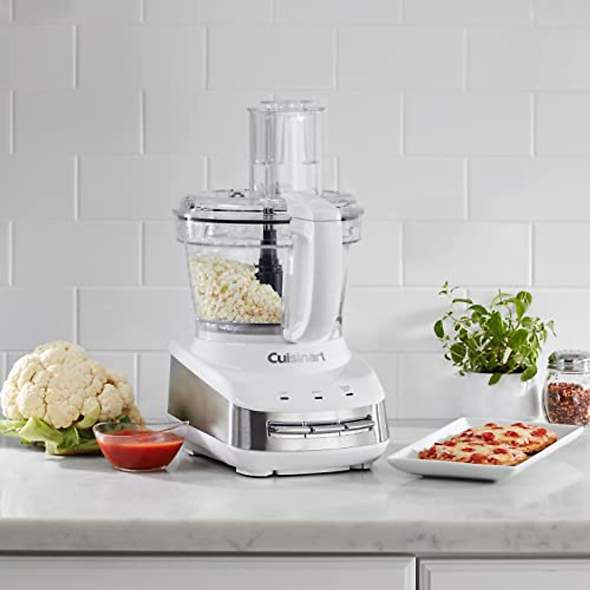 Cuisinart FP-110 Core Custom 10-Cup Multifunctional Food Processor, White and Stainless