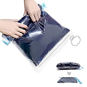 Space Saver Bags Vacuum Storage Bags Compression Travel Packing Bags 10 Packs Roll Up Travel Bags No Vacuum or Pump Needed