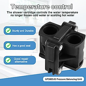 GP500520 Pressure Balancing Unit Cartridge Replacement,Compatible with Kohler Shower Cartridge,Shower Valve,Rite-Temp Bath and Shower Pressure Balancing 1/2" Single Handle Faucet valves (1PCS)