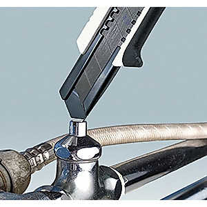 TAJIMA Utility Knife - 3/4" 7-Point Premium Cutter Series Snap Blade Box Cutter with Auto Lock & Razar Black Blade - DFC561N