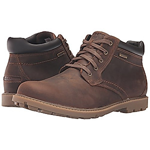 Rockport mens Rugged Bucks Waterproof chukka boots, Boston Tan, 9 US