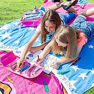 GirlZone Arts and Crafts Fruit Scented Markers and Pencil Case For Girls, Great Gifts For Girls