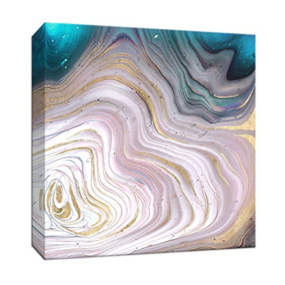 Maxfield Home Ripple Effect ll Canvas Wall Art, 22x22, Multi-Color