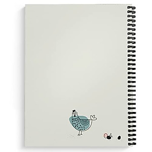 Gotcha Covered Notebooks Softcover Cluckin Good Recipes 8.5" x 11" Spiral Notebook/Recipe Book, 120 Recipe Pages, Durable Gloss Laminated Cover, Black Wire-o Spiral. Made in the USA