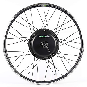 EBIKELING Waterproof Ebike Conversion Kit for Electric Bike 700C Front or Rear Wheel Electric Bicycle Hub Motor Kit, 1200W, Front/LCD/Thumb