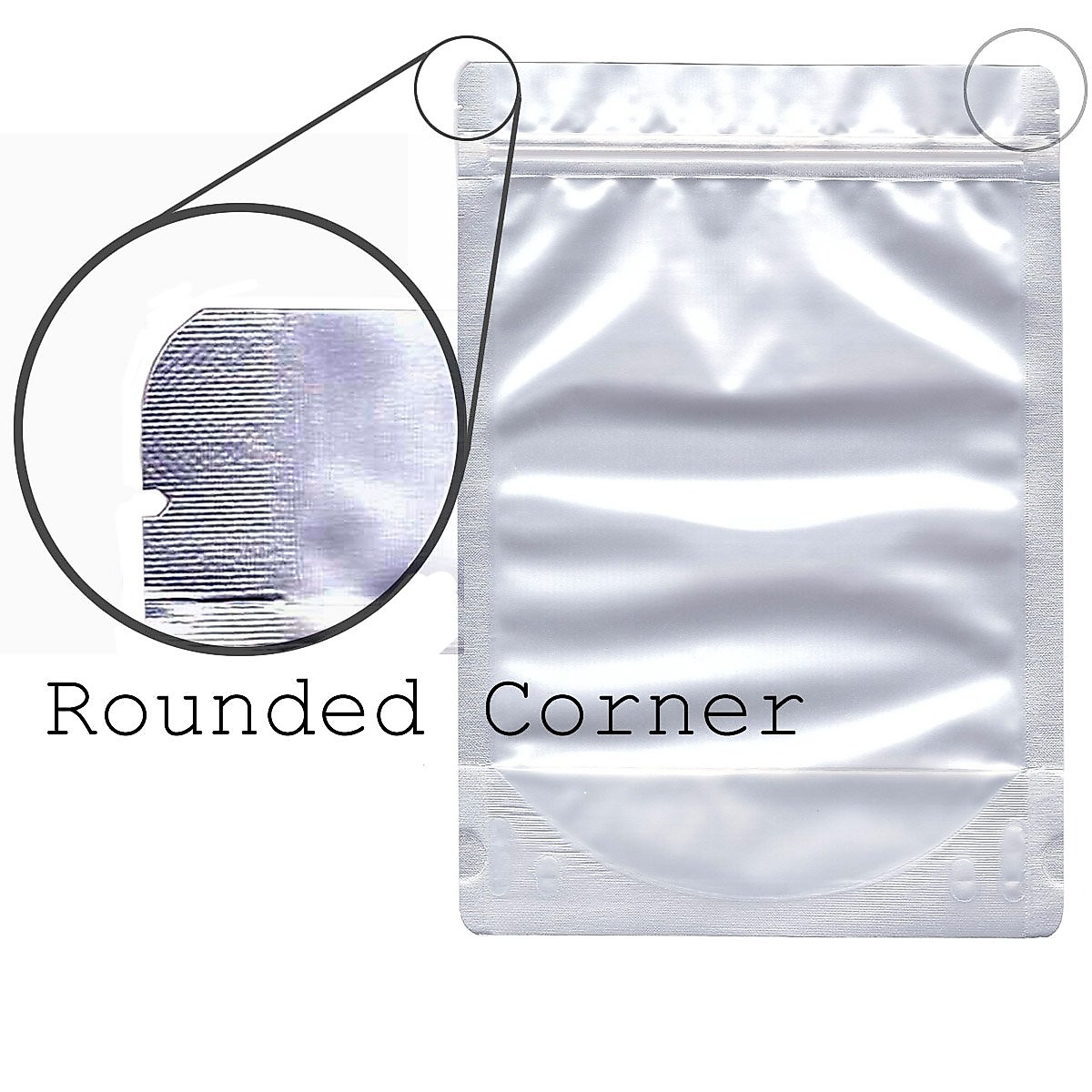 AwePackage 100 Pack of 7 x10 Airtight Zipper Stand Up Pouch Bag - Clear Front Aluminum Foil Back Heat Sealable Zip Lock