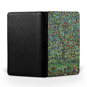 GUSTAV KLIMT - APPLE TREE I ART PAINT FLIP WALLET TRAVEL PASSPORT ID HOLDER ITINERARY ORGANIZER COVER