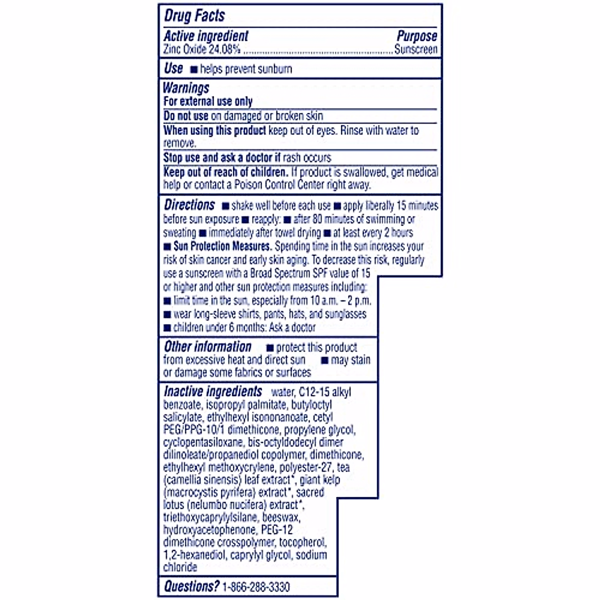 Coppertone Pure and Simple Zinc Oxide Mineral Sunscreen Lotion SPF 50, Body Sunscreen, Water Resistant, Broad Spectrum SPF 50 Sunscreen for Sensitive Skin, 6 Fl Oz Bottle