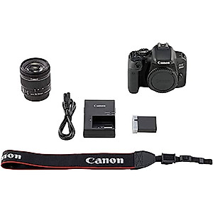 800D / Rebel T7i Digital SLR Camera with EF-S 18-55mm f/4-5.6 is STM Lens + Accessory Bundle Kit (Flash, Travel Charger, Extra Battery, and More)
