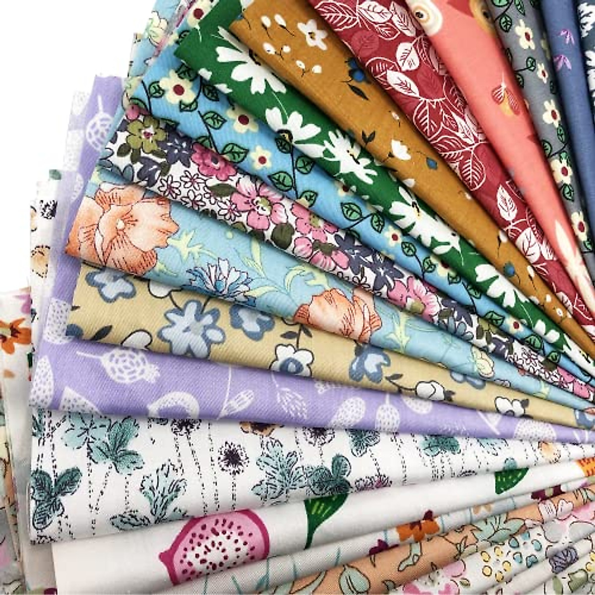 60PCS Scrap Quilting Fabric,60 Patterns Fat Quarters Fabric Bundles,Araniozb Fabric Squares,Sewing Fabric,Pre-Cut Quilt Squares,Cotton Fabric for Sewing 8” x 8”