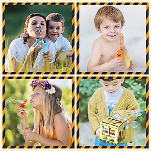 Construction Bubbles for Kids 16 Pack Wand Bubble with Thank You Cards Classroom Prizes Wedding Goodie Bag Stuffer Construction Birthday Party Supplies