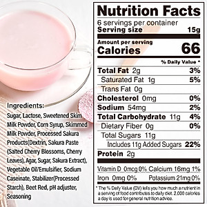 YAMASAN KYOTO UJI Sakura Latte -Creamy and Aromatic Foam- Using Japanese Cherry Blossom 100%, 3.5oz, Made in Japan,Sold by Japanese company