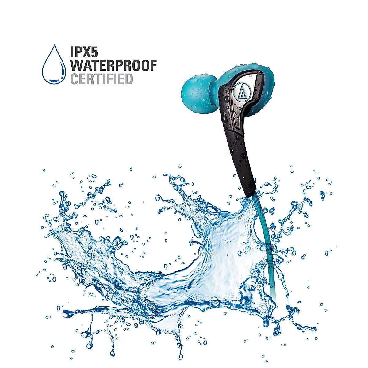 Audio-Technica ATH-SPORT2YP SonicSport In-Ear Headphones, Yellow/Pink