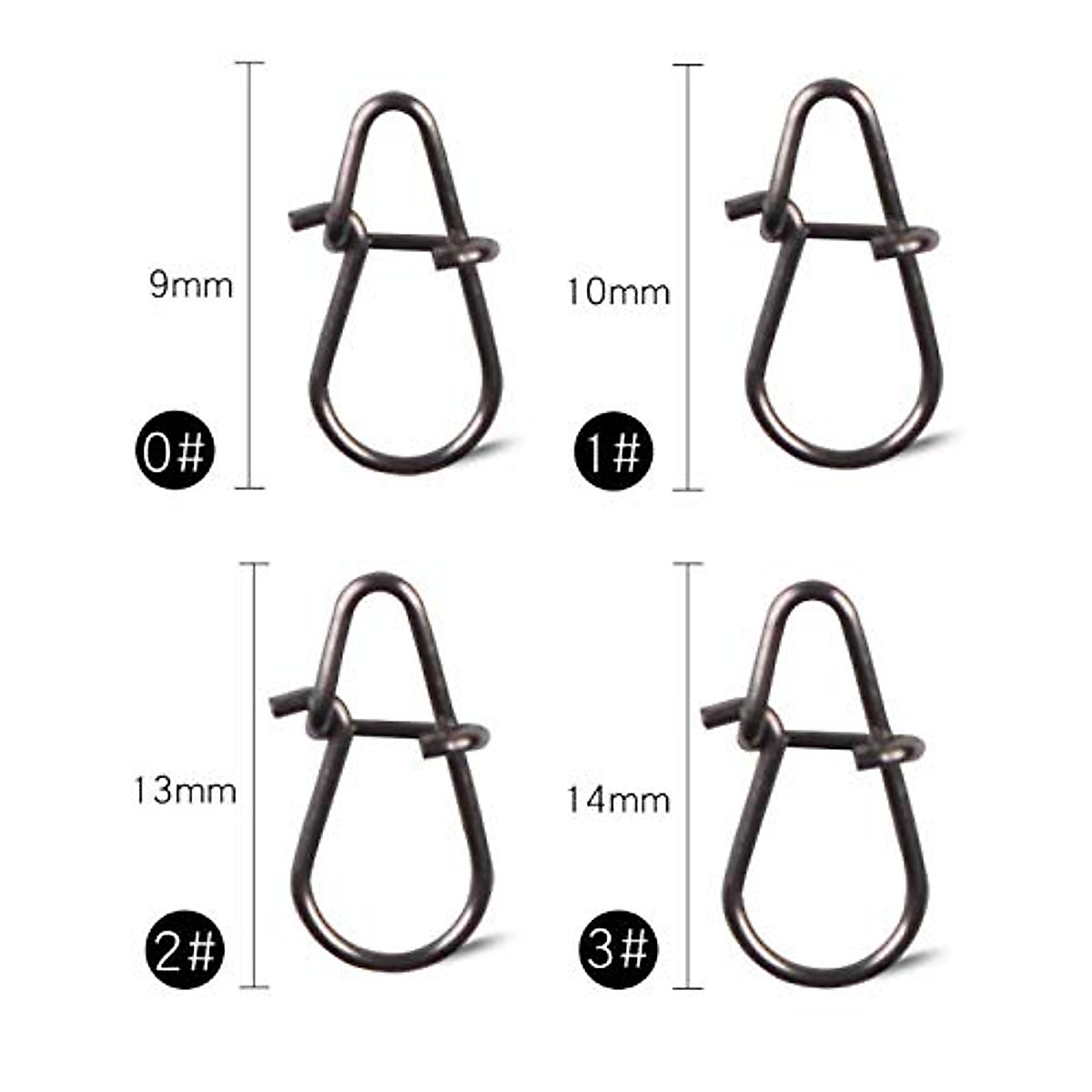 WOIWO 100PCS Reinforced Stainless Steel Outdoor Fishing Accessories Pin/Gourd Pin (9)