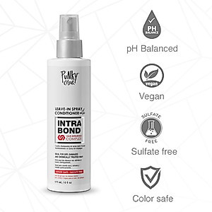 Punky Colour Intrabond Leave-In Spray Conditioner with Hair Repairing Complex, for Dry, Damaged, Chemically Treated Hair, 6 oz