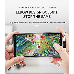 2pack,Headphone Adapter Compatible for Lightning Double to Audio Jack and Charger Earphone Charging Splitter Compatible with iPhone 11 12Mini pro max xs xr x 7 8plus for ipad air Connector for Apple