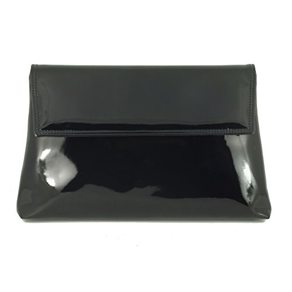 LONI Womens Charming Clutch Purse Shoulder Cross-body Bag Patent in black