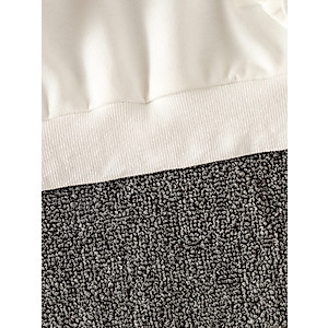 SHENHE Girl's Crewneck Graphic Slogan Letter Print Long Sleeve Pullover Sweatshirt Tops Graphic White 11-12Y