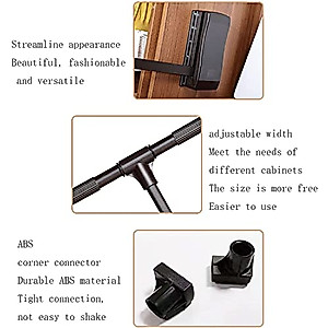 EUKKIC Pull Down Closet Rod, Heavy Duty Closet Pull Down Rods Hanger,Adjustable 45-115cm for Hanging Clothes Wardrobe Lift Rail, Clothing Finishing Rack (Size : 83-115CM(32.7-45.3in))