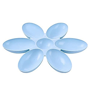 FUUIE Bowls for Food and Water Bowl of Pet Food Feeder Healthy Eating Dish (Color : Blue)