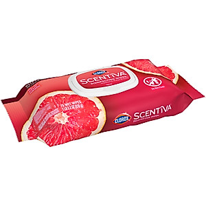 Clorox Scentiva Wipes, Bleach Free Cleaning Wipes - Tahitian Grapefruit Splash, 75 Count (Pack of 3)