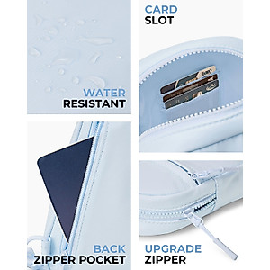 CHOLISS Small Sling Bag for Women and Men, Crossbody Bags Trendy Fanny Packs Chest Bag with Extended Strap, Blue