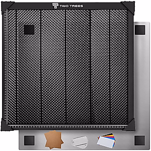 500 * 500mm Honeycomb Laser Bed Honeycomb Working Table Laser Honeycomb for CO2 or Laser Engraver Cutting Machine with Aluminum Plate with Engraving Materials (Available sizes 460 x 460 mm)