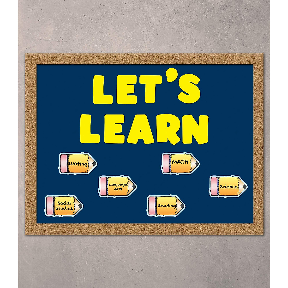 Carson Dellosa Chunky Pencils Cutouts, 36 Pencil Cutouts for Bulletin Board and Classroom Décor, Classroom Cut-Outs for Back to School, Bulletin Board Cutouts, Classroom Cutouts