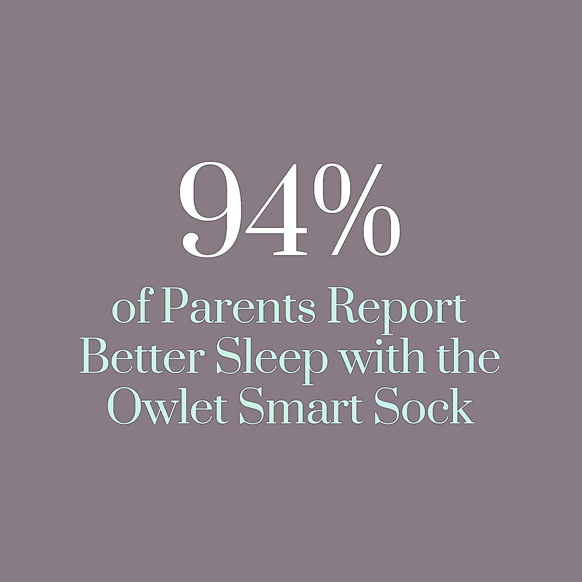 Owlet Accessory Fabric Sock for Dream Sock Baby Monitor, Fits Babies 0 to 18 Months, Dusty Rose (Sensor and Base Station Not Included)