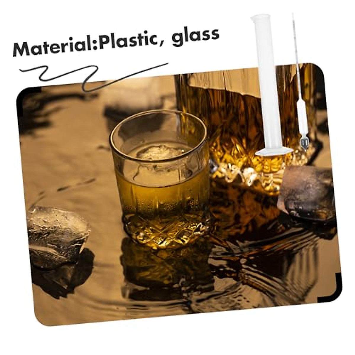 SECFOU 1 Set Wine Making Kit Household Hydrometer Convenient Hydrometer Reusable Measuring Tube Alcoholmeter Tester Kit Compact Measuring Tube Moonshine Professional Measuring Tube Glass