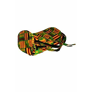 African Kente Print Djembe Bag - Backpack style case fits 12.5" x 22" djembe drums - Zip top opening