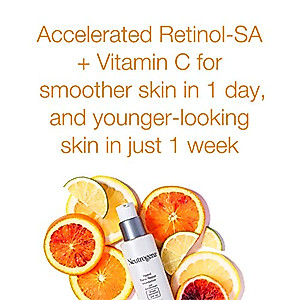 Neutrogena Rapid Tone Repair Retinol + Vitamin C Facial Moisturizer with Retinol, Vitamin C, Hyaluronic Acid & SPF 30 Sunscreen, Tone-Evening & Brightening Face Cream, 1 fl. oz