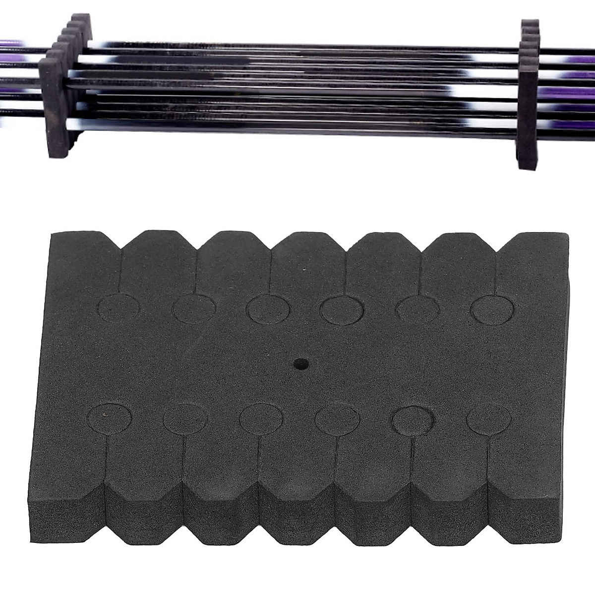 Arrow Rack,20 Pcs EVA Foam Round Arrow Rack 12 Arrow Separator Storage Holder Archery Accessory