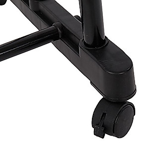 Safe Price 32" Adjustable Rolling Clothes Rack Double Bar Hanging Garment with Hanger Steel