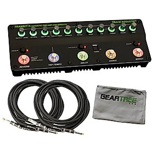 Trace Elliot 03616150 Transit A Acoustic Guitar Preamp Pedal w/Bag, Cloth, and