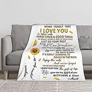 LGULDZ Niece Blanket Gifts to My Niece Throw Blanket for Nieces Form Uncle Auntie Beautiful Niece Blanket Birthday Gifts 50 x 60 in