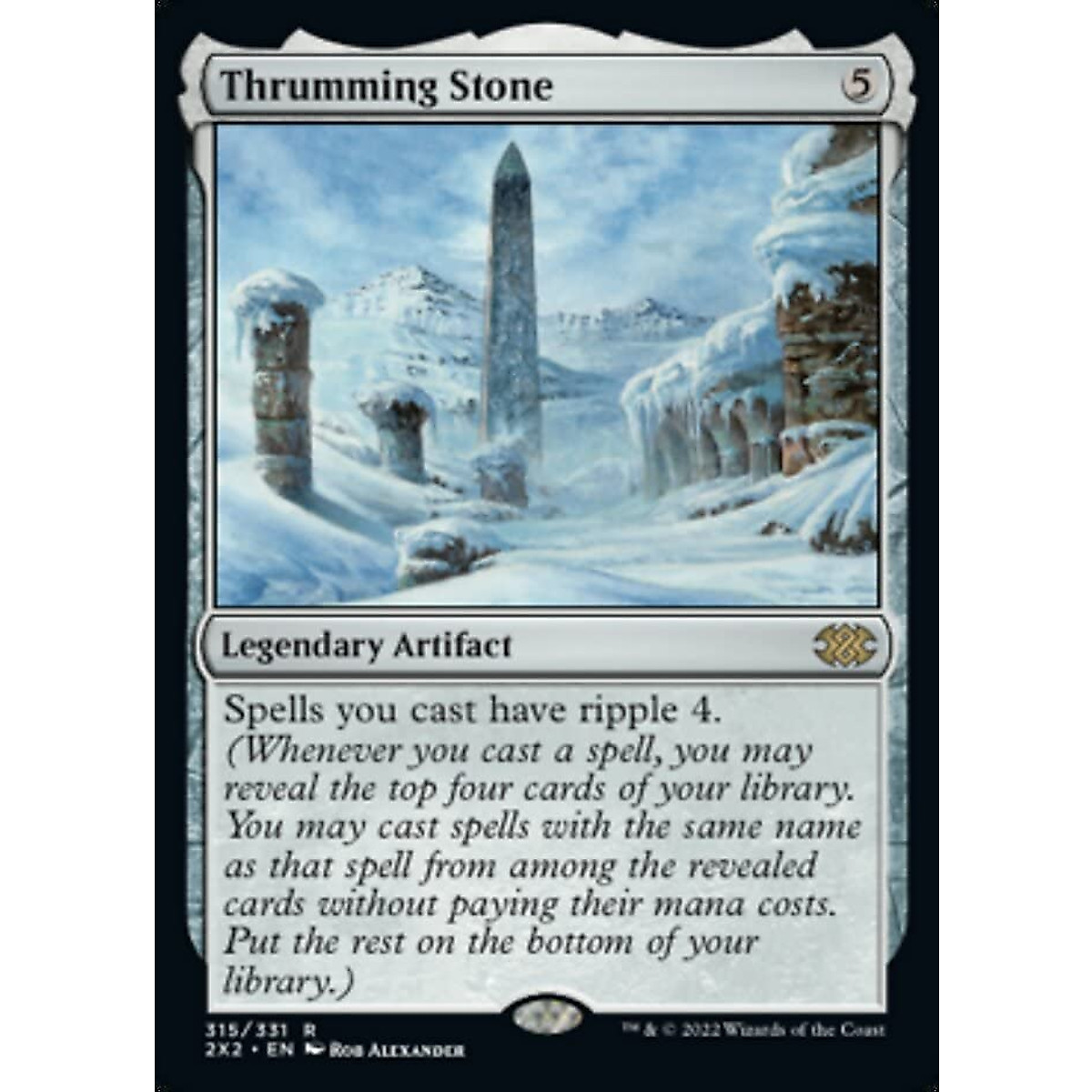 Magic: the Gathering - Thrumming Stone (315) - Foil - Double Masters 2022