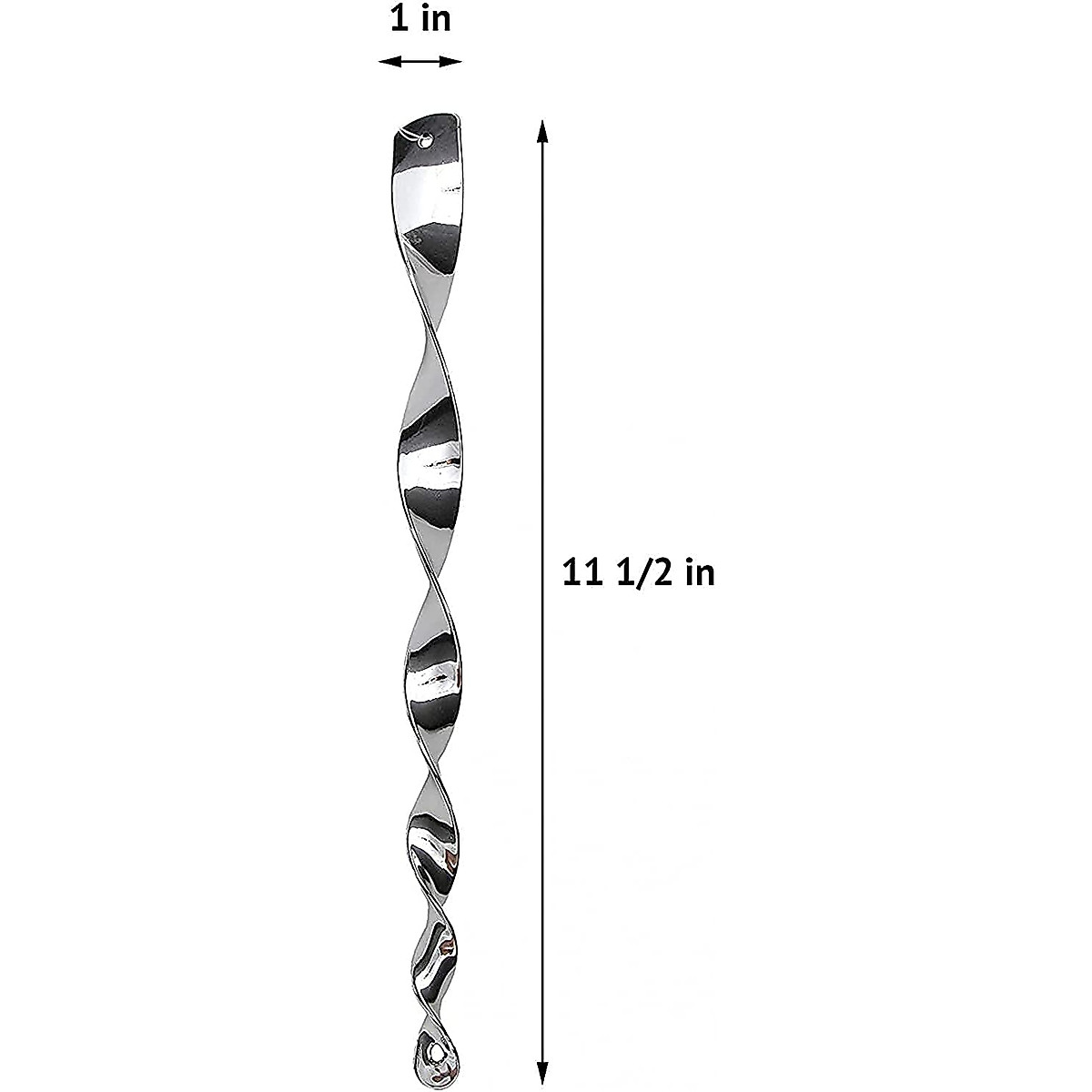 Monarchy Solutions Twisting Scare Rods Reflective Ornamental Spiral Deterrent Device (Set of 12)(12") Woodpeckers, Pigeons, Ducks, Herons, Grackles, Geese,Bird Blinder