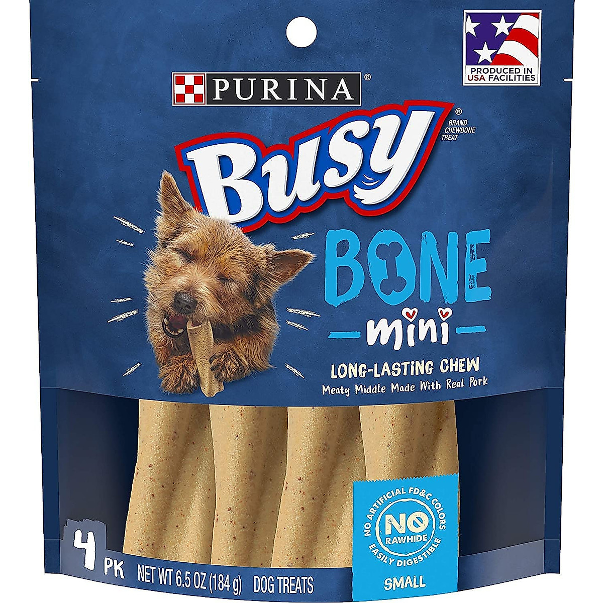 Purina Busy Bones Dog Treats Beef 6.5 Oz