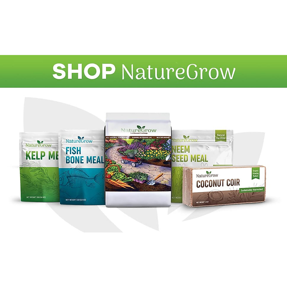 NatureGrow Earth Worm Castings-10lb - Worm Castings Organic, Plant Fertilizer, Earthworm Castings - Pure Worm Castings for Gardening, Organic Worm Casting