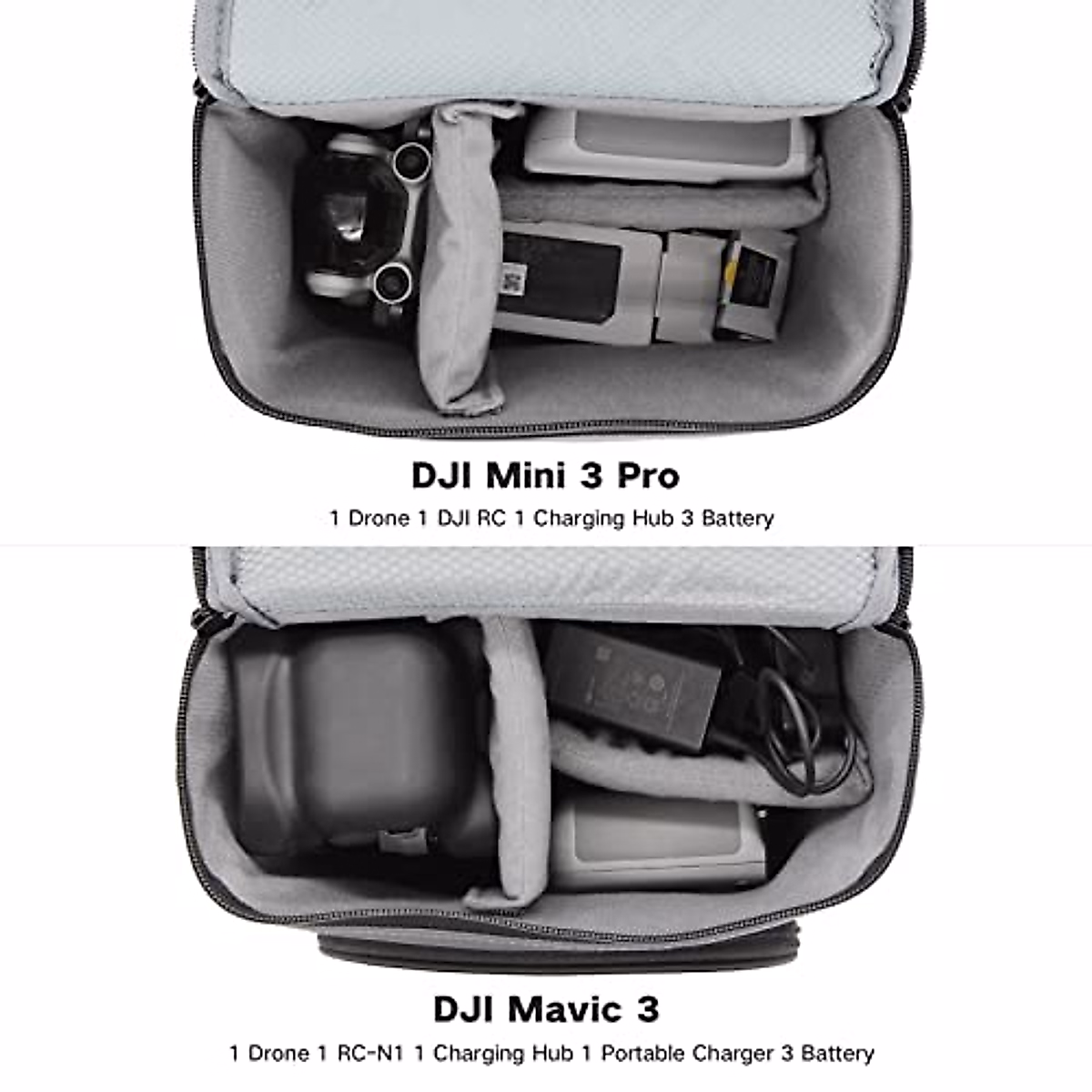 INSYOO Mini 3 Pro Carrying Case Drone Accessory Storage Bag Shoulder Bag for DJI Mini 3 Pro Mavic 3/Mavic 3 Fly More Combo/Mavic 3 Cine Premium Combo/Mini 2/Mini SE/Mavic Mini/Mavic 2 pro/zoom