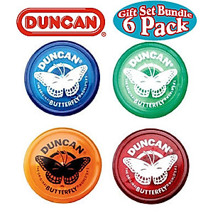 Duncan Yo-Yo Butterfly Gift Set Bundle - 6 Pack (Assorted Colors)