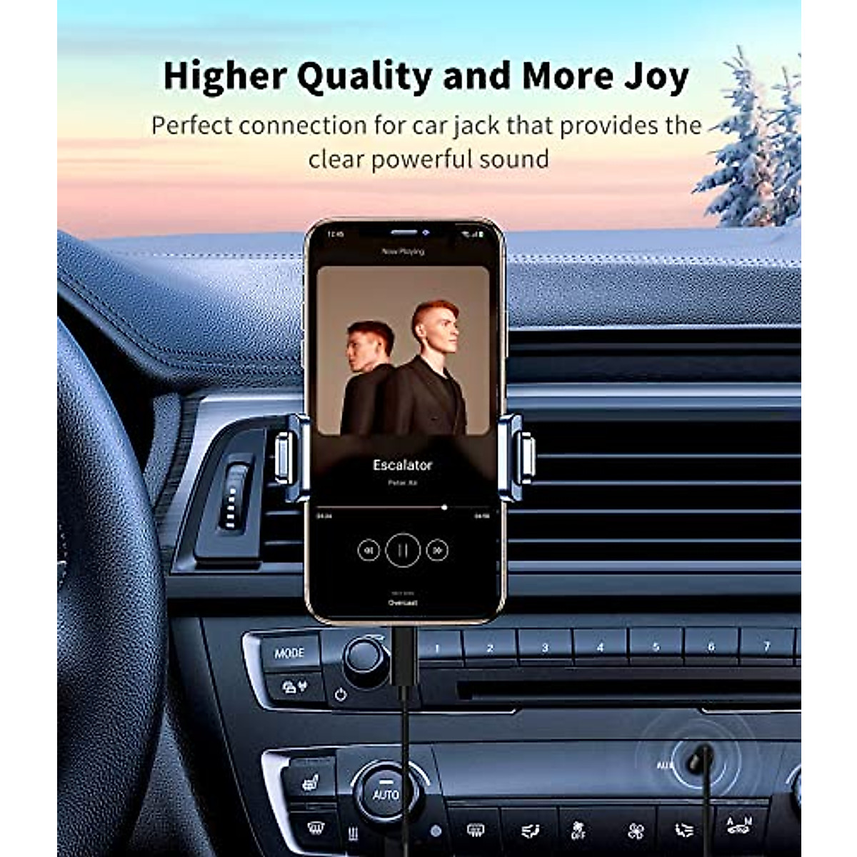 Enbiawit Lightning to 3.5mm AUX Stereo Audio Cable, Nylon Aux Cord Adapter for Car Compatible with iPhone 14/13/12/11/XS/XR/X/8/7/iPad to Speaker/Home Stereo/Headphone,Support All iOS