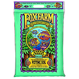 Foxfarm FX14053 Ocean Forest Plant Garden PH Adjusted 12 Quarts Potting Soil Blend Mix for Containerized Plants, 9 Pound Bag, 4 Pack