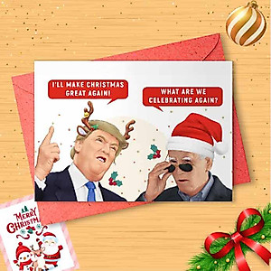Funny Trump and Biden Christmas Card [00369]