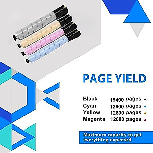 Versalink C9000 Remanufactured Extra High Yield Toner Cartridge Black Cyan Magenta Yellow Replacement for Xerox 106R04062 106R04063 106R04064 106R04065.
