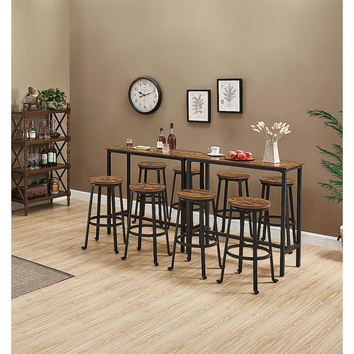 Ball & Cast HSA-2206 Bar Table, Rustic Brown