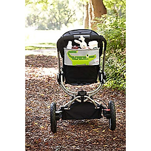 3 Sprouts Universal Stroller Organizer with Cup Holder - Durable Stroller Caddy Accessory for Storage, Stroller Bag, Crocodile